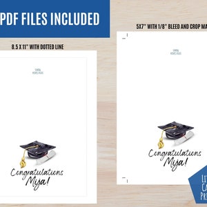 Printable Graduation Card, Congratulations Mija, Folding Graduation ...