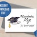 Printable Graduation Card, Felicidades Mijo Si Se Pudo!, Folding ...