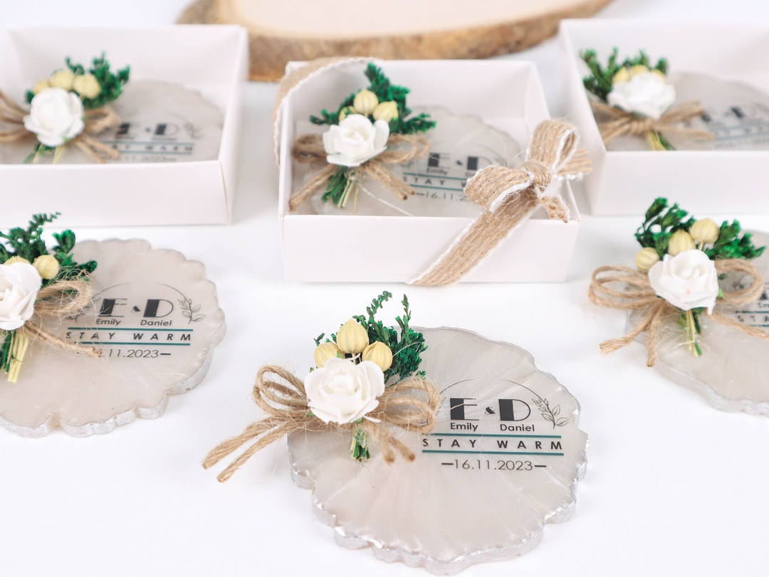 Wedding Party Favours for Guests Epoxy Resin Magnet in Bulk, Bridal ...
