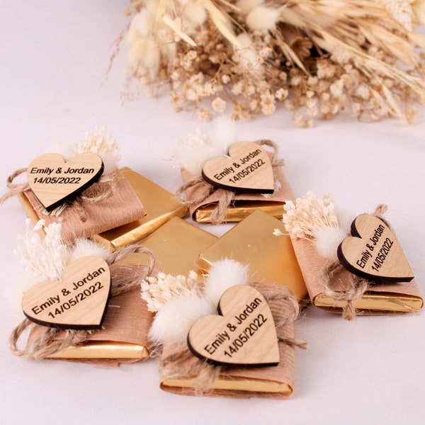 Wedding Chocolate Favours - Etsy