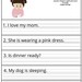 10 Printable Write the Sentence Worksheets for Kindergarden-4th Grade ...