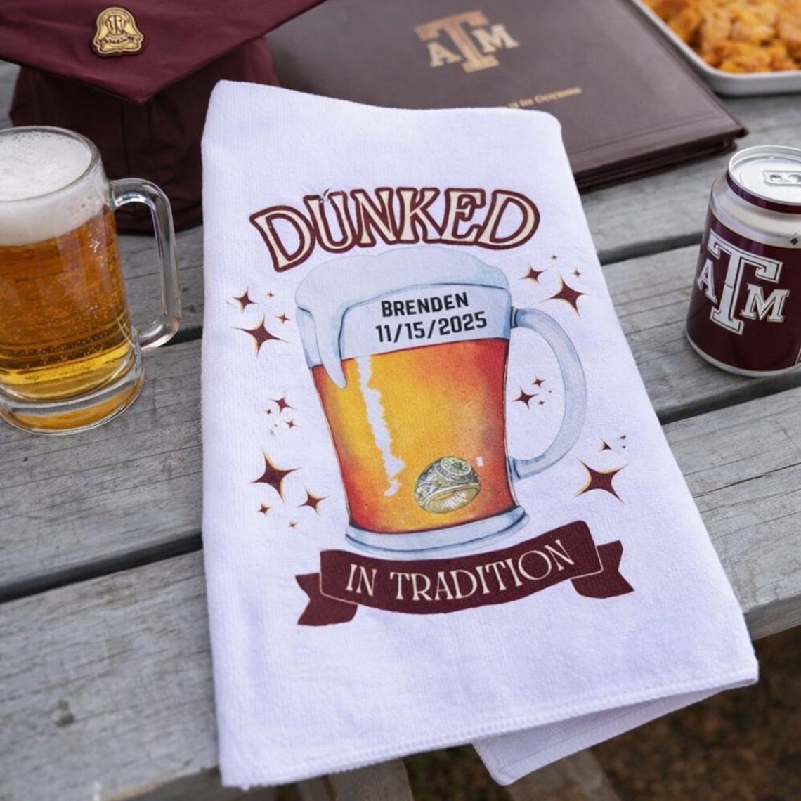 Aggie Ring Dunk Towel - Etsy