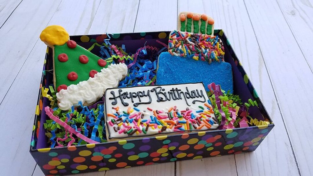 Birthday Cookie Box - Etsy