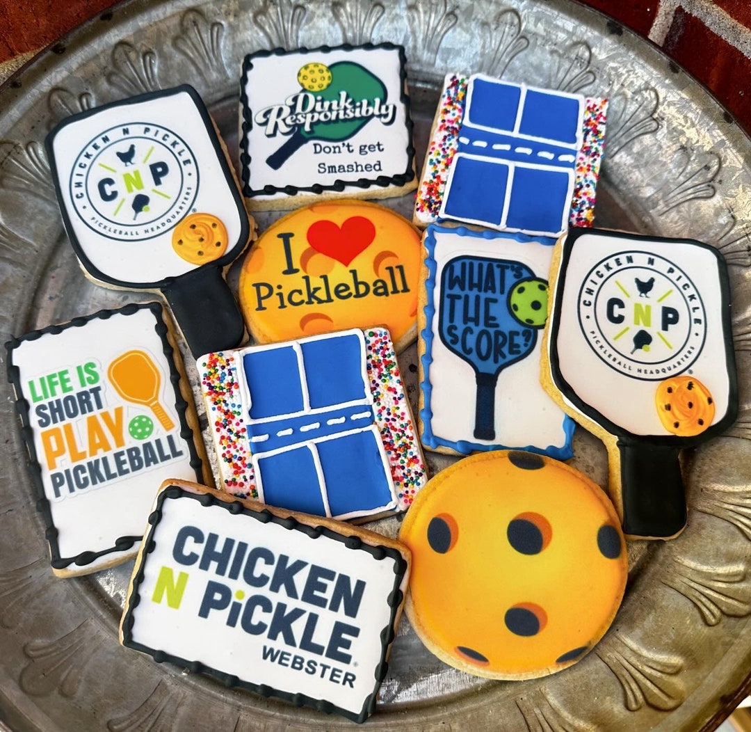 Pickleball Cookies - Etsy