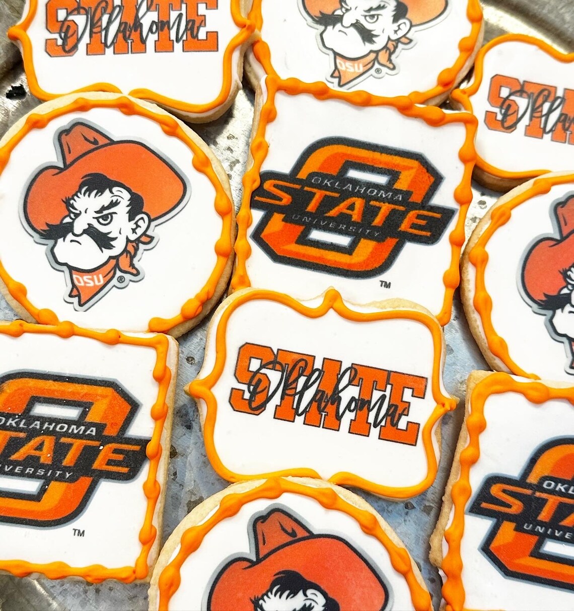 Oklahoma State University OSU Cookies - Etsy