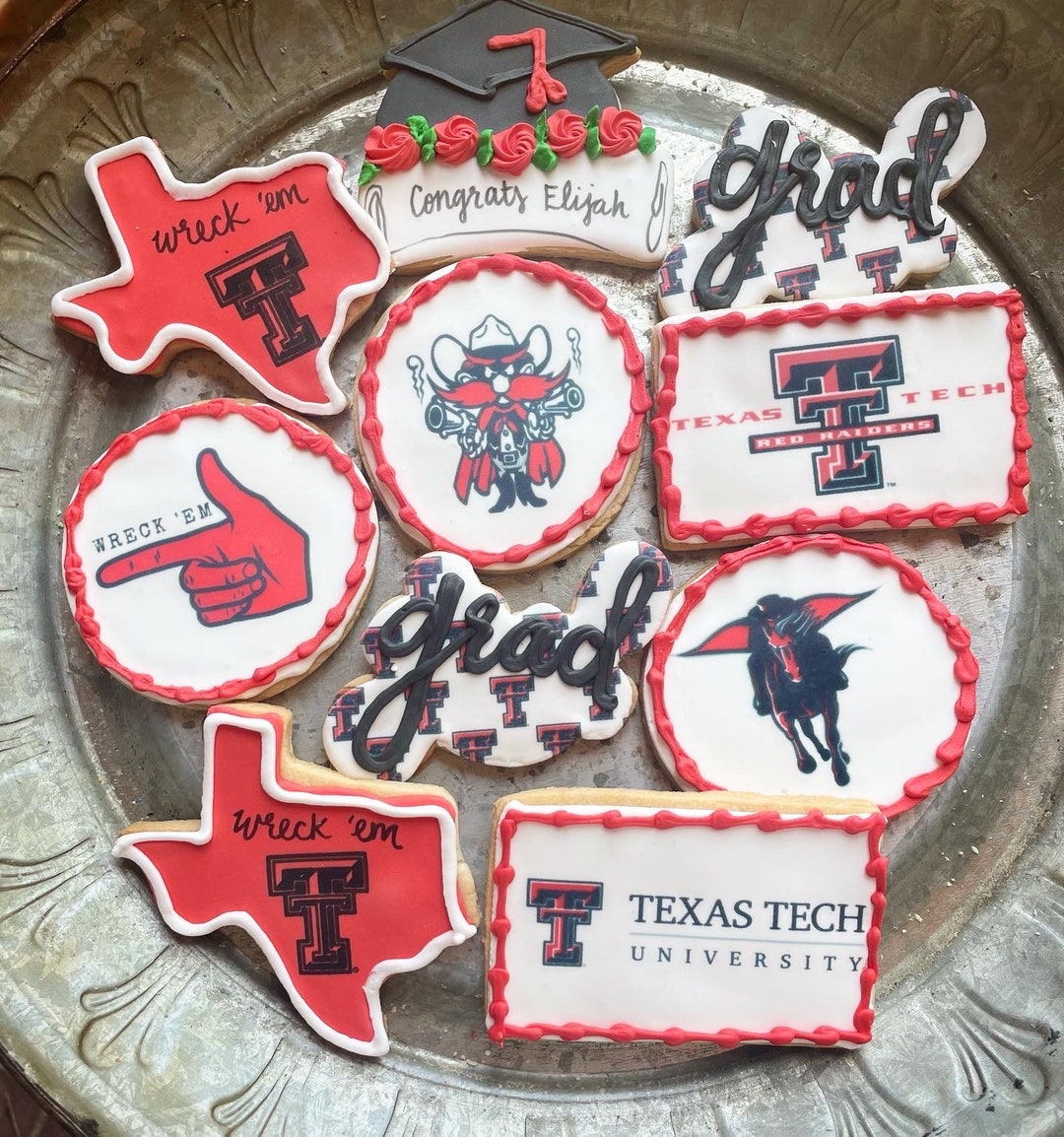 Texas Tech Graduation Cookies - Etsy