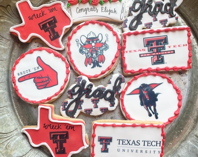 Texas Tech Graduation Cookies - Etsy