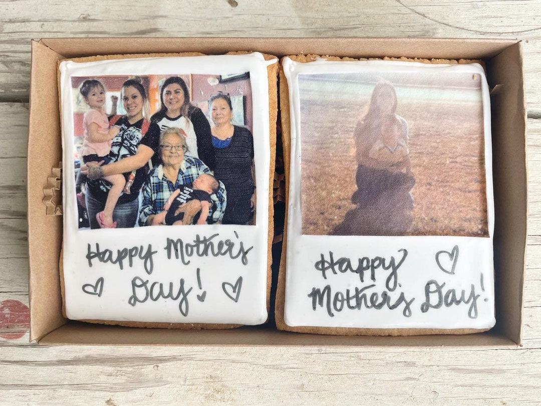 Mothers Day Polaroid Photo Cookie Set - Etsy
