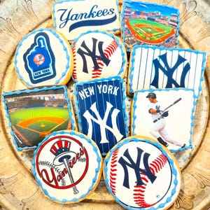 New York Yankees Cookies - Etsy