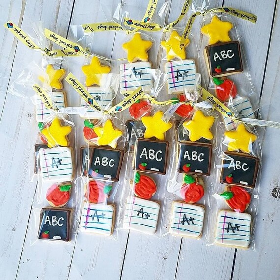 Back to School Mini Cookies - Etsy