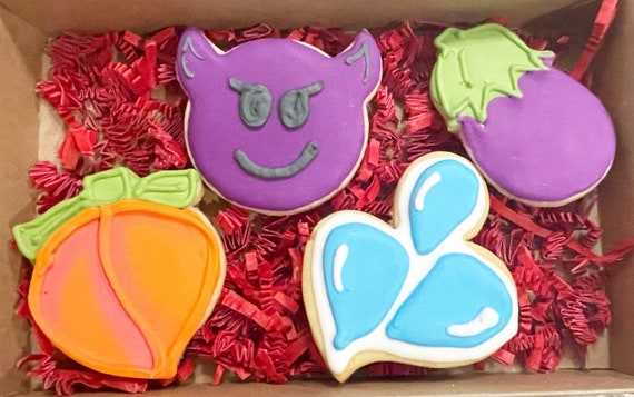 Emoji Cookie Set - Etsy