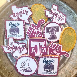 Texas A&M Cookies - Etsy