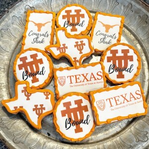 University of Texas Graduation Cookies - Etsy