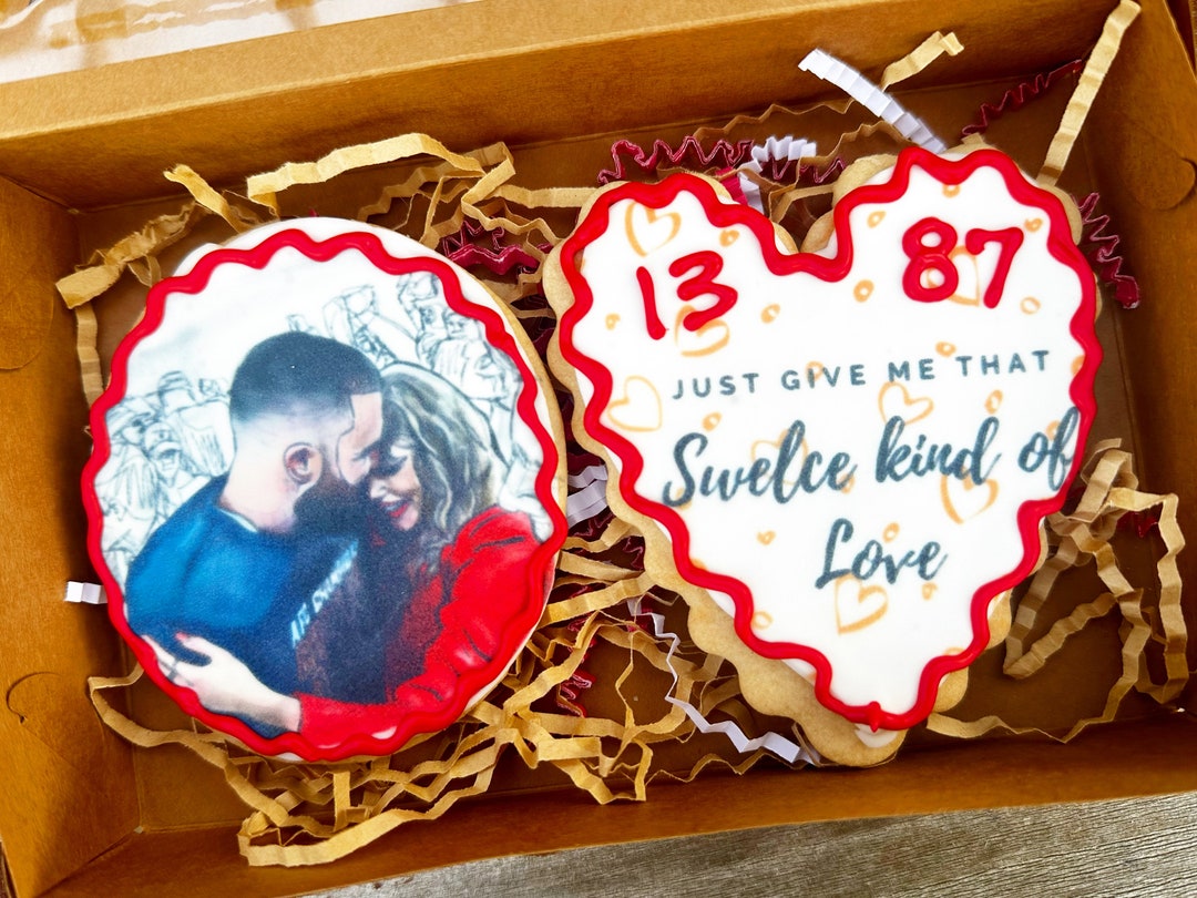 Taylor Swift Travis Kelce Inspired Valentines Cookies - Etsy