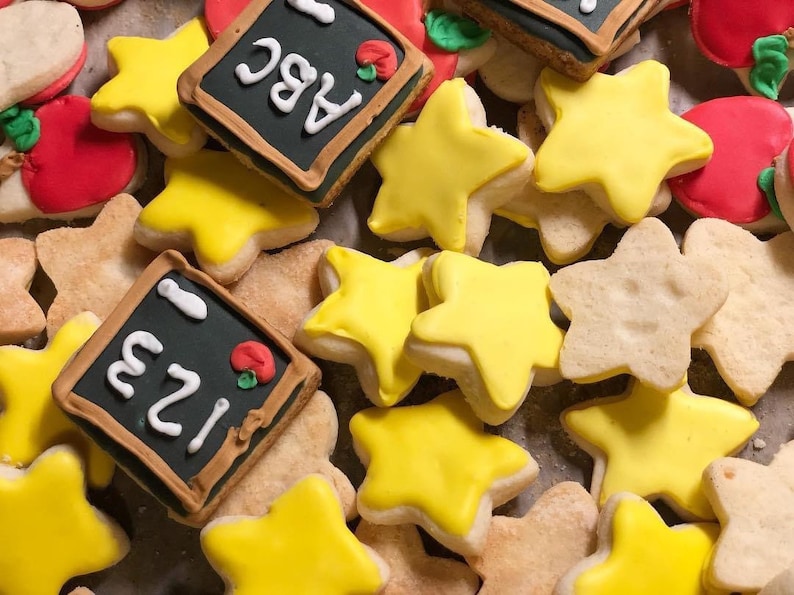 Back to School Mini Cookies - Etsy