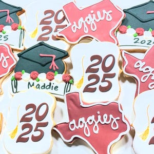 Texas A&M Graduation Cookies - Etsy