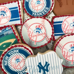 New York Yankees Cookies - Etsy