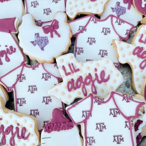 Texas A&M Baby Shower Cookies - Etsy