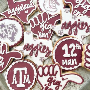 Texas A&M Cookies - Etsy