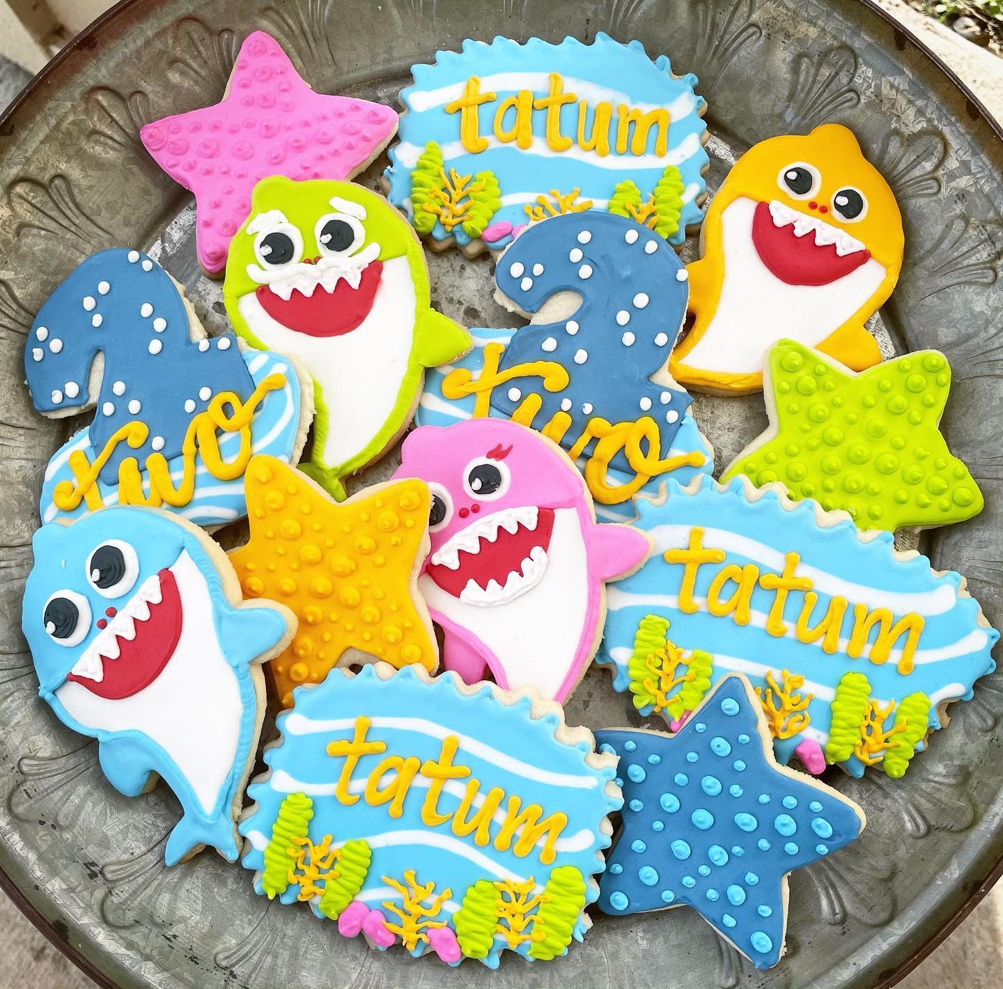 Baby Shark Cookies - Etsy