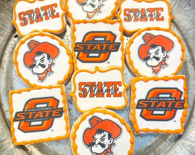 Oklahoma State University OSU Cookies - Etsy