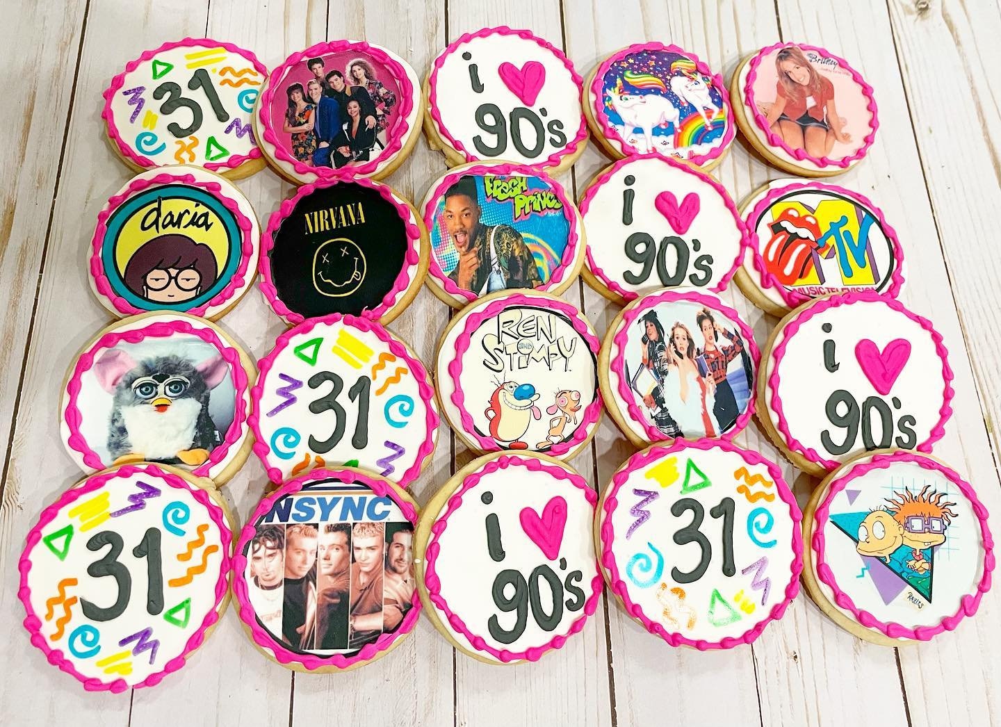 90's Themed Cookies - Etsy