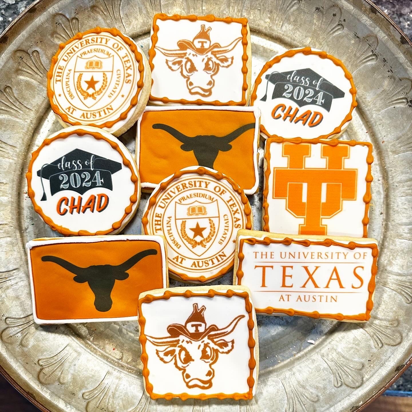 University of Texas Graduation Cookies - Etsy