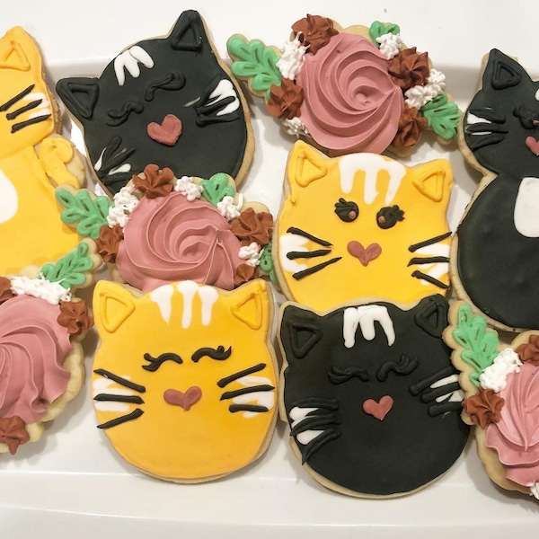 Cat Cookies - Etsy