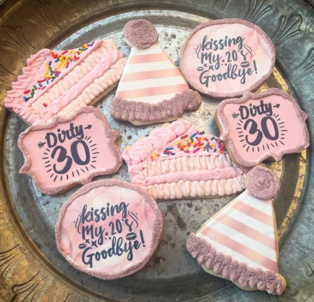 30th Birthday Cookies - Etsy