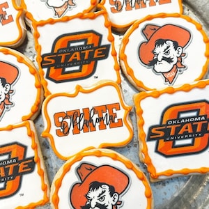 Oklahoma State University OSU Cookies - Etsy