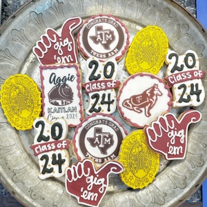 Texas A&M Graduation Cookies - Etsy