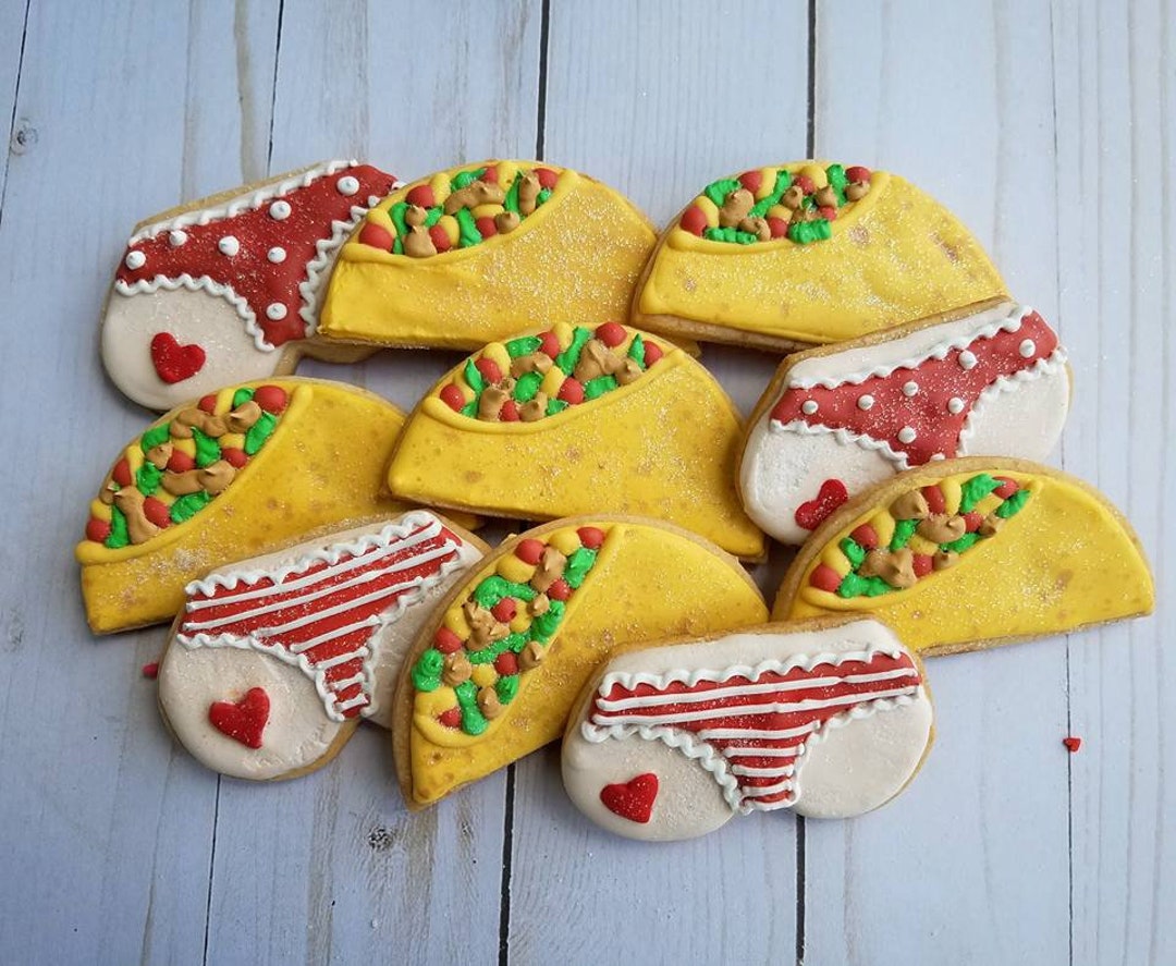Feed Me Tacos and Touch My Butt Cookies - Etsy