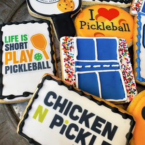 Pickleball Cookies - Etsy