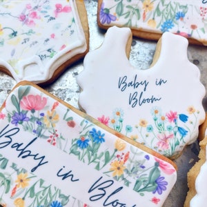 Baby in Bloom Cookies - Etsy