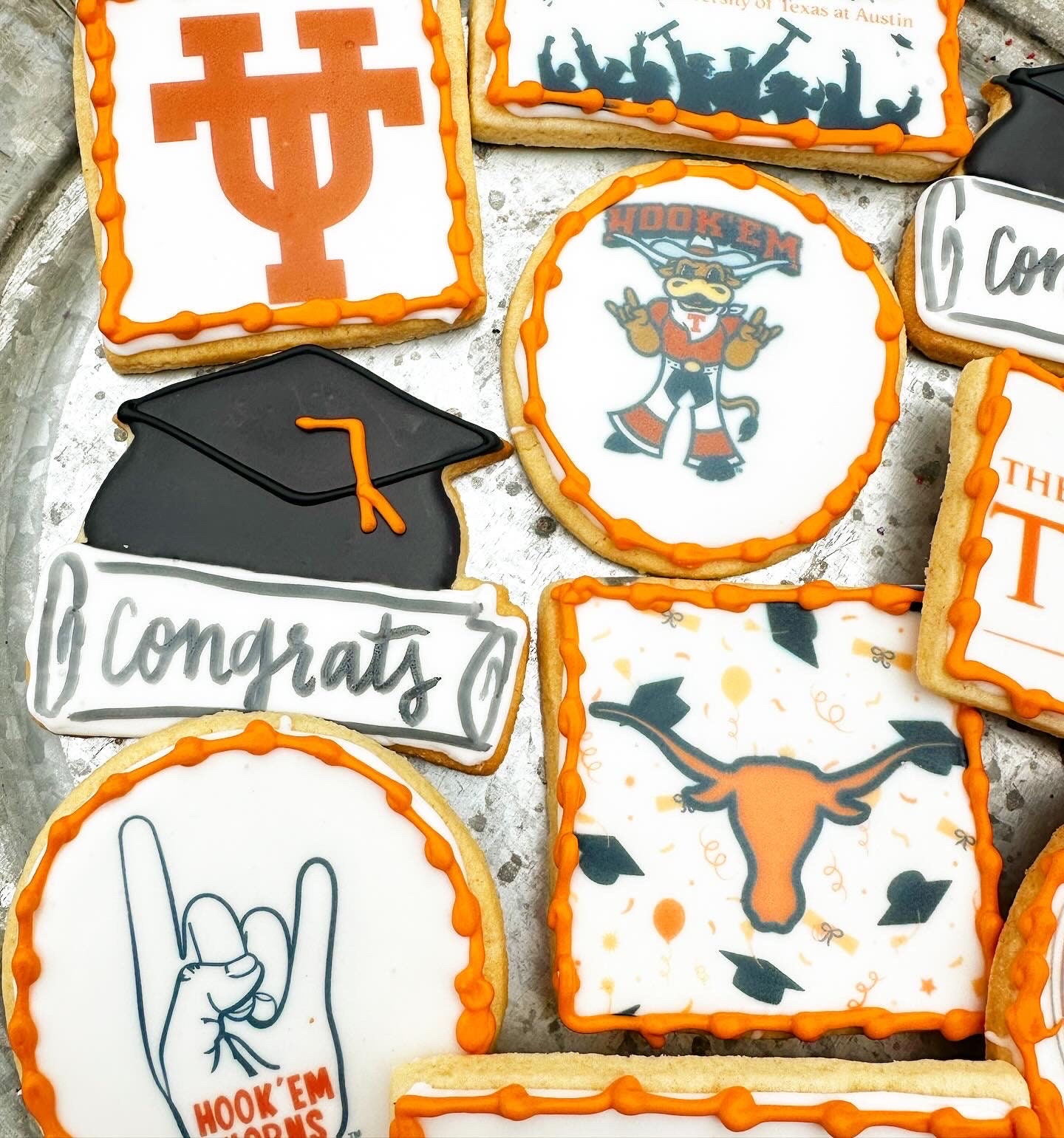 University of Texas Graduation Cookies - Etsy