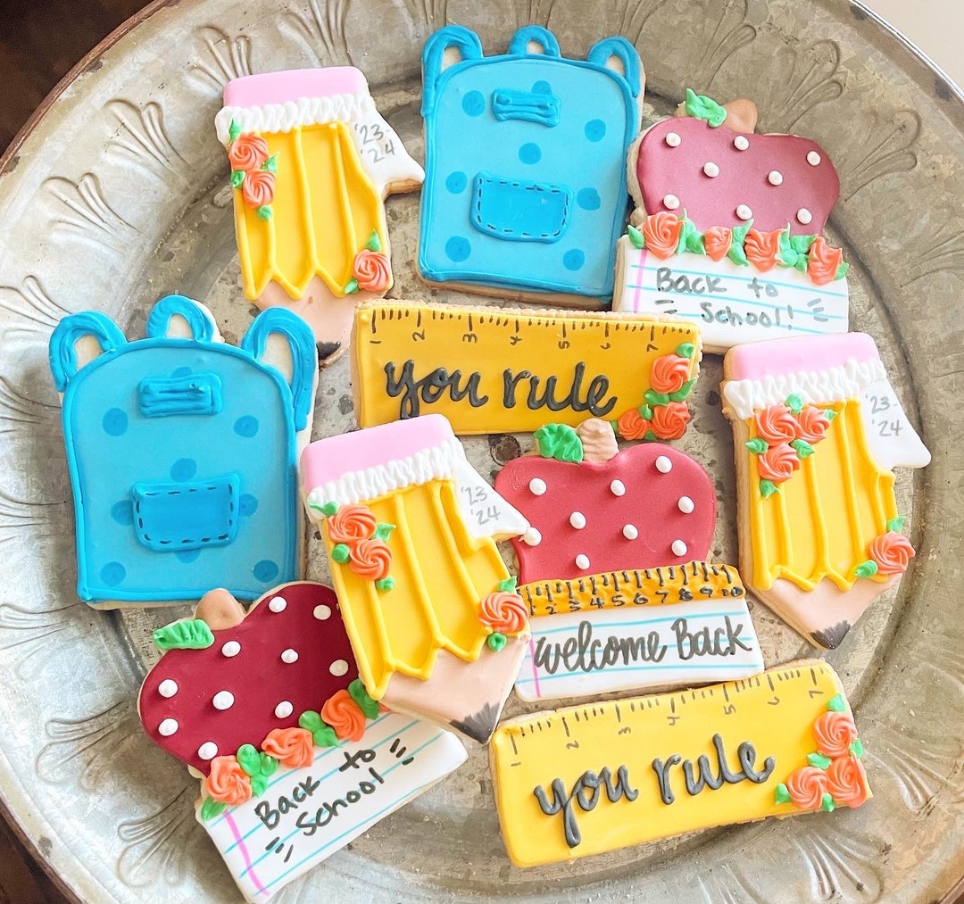 Back to School Cookies - Etsy