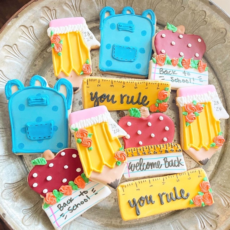 Back to School Cookies - Etsy