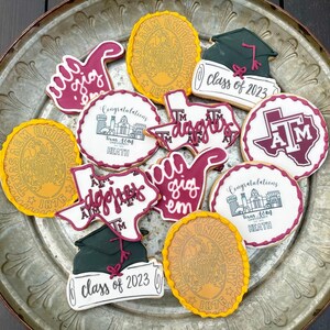 Texas A&M Cookies - Etsy