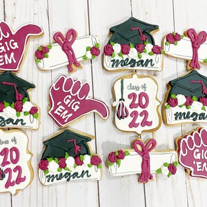 Texas A&M Graduation Cookies - Etsy
