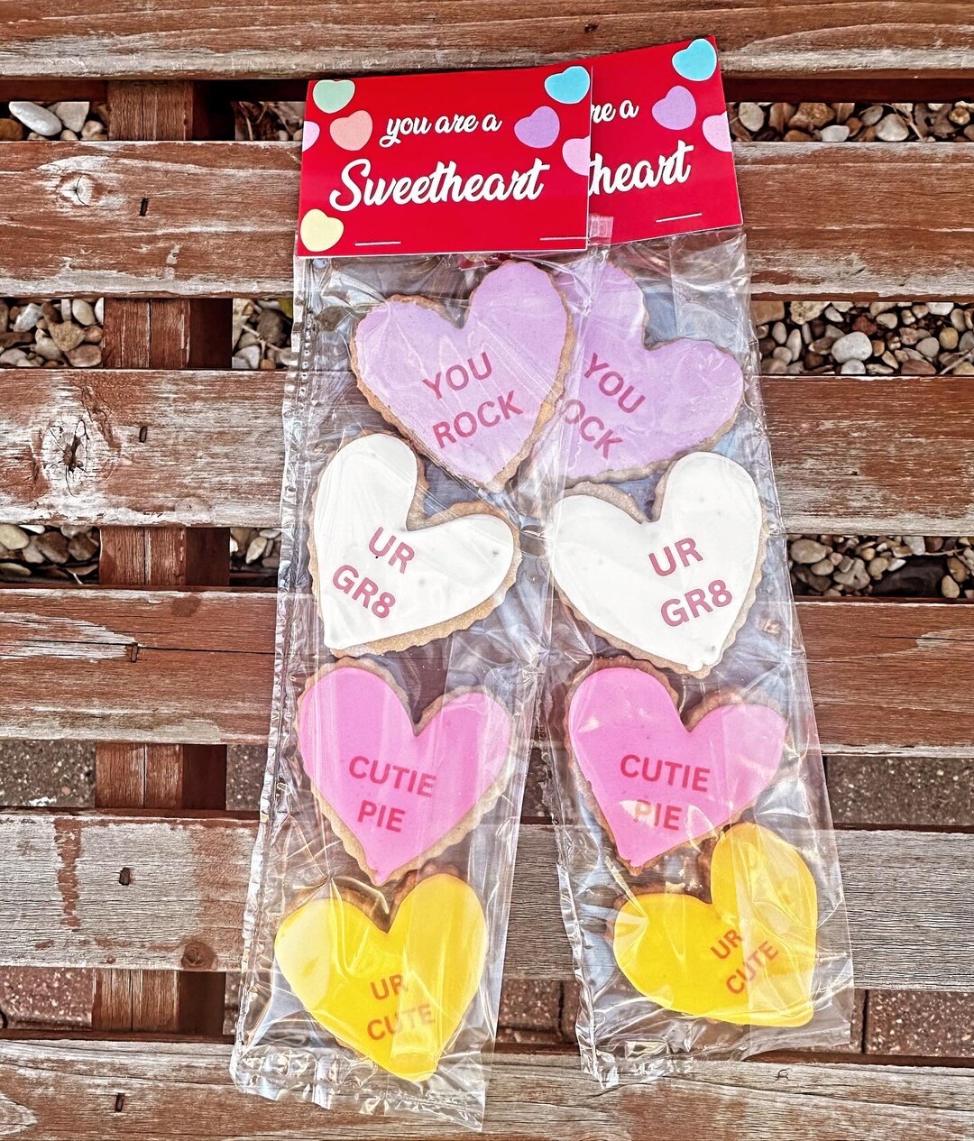 Valentines Conversation Heart Mini Cookies - Etsy