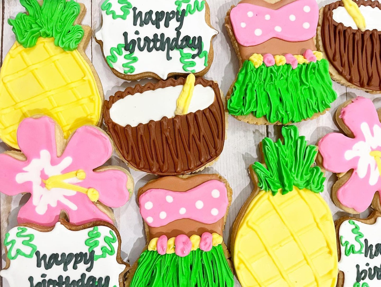 Hawaiian Luau Cookies - Etsy