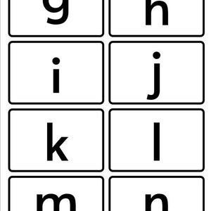 ABC Alphabet Printable Flashcards Upper Case Lower Case - Etsy Canada