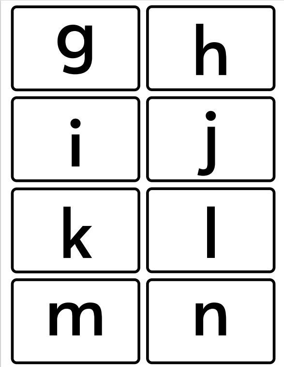 ABC Alphabet Printable Flashcards Upper Case Lower Case - Etsy Canada