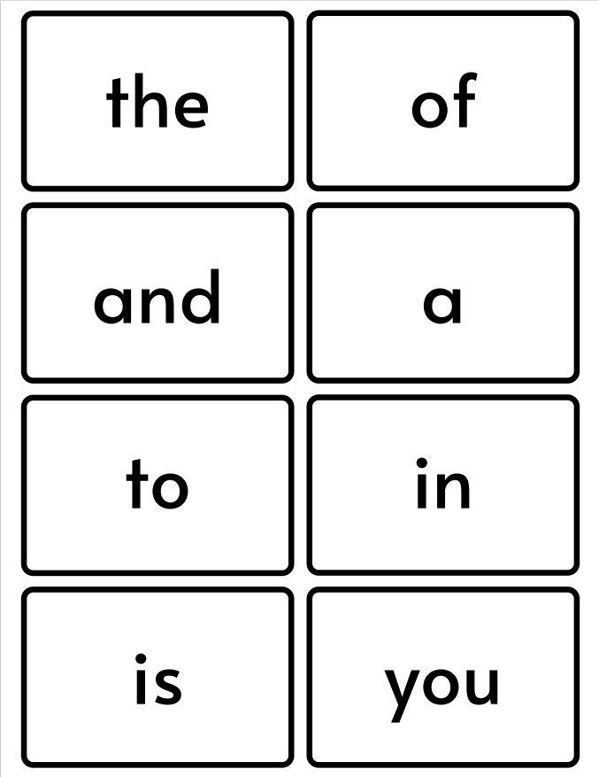 First 100 Fry Sight Words Printable Flashcards - Etsy