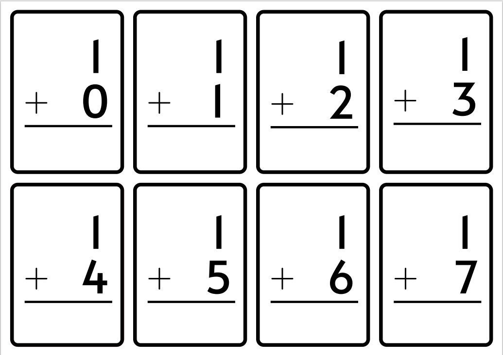 Addition Printable Flashcards - Etsy