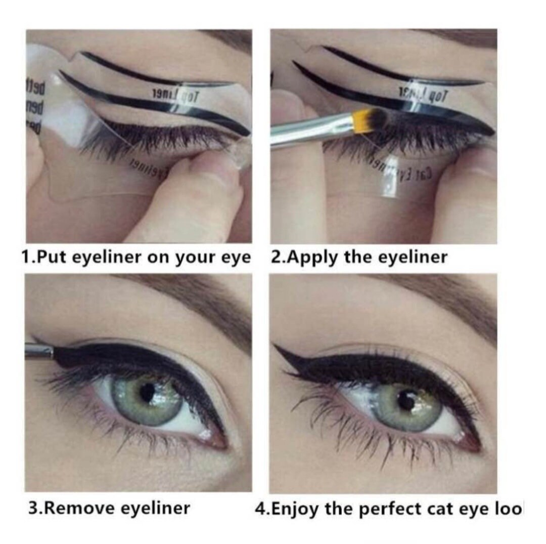 2pcs Stencil Eyeshadow Guide, Smokey Cat, Quick Eye Makeup Tool Set - Etsy