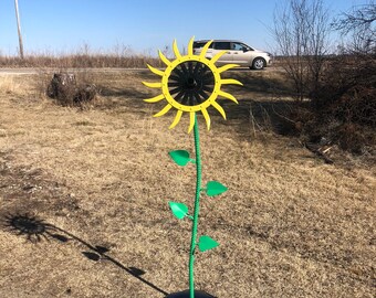 Large Outdoor Metal Sunflower - Etsy