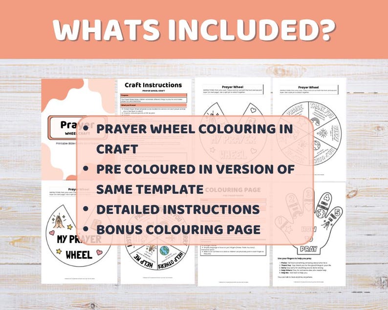 Prayer Wheel Craft for Kids | Christian Prayer Activity | Sunday School ...