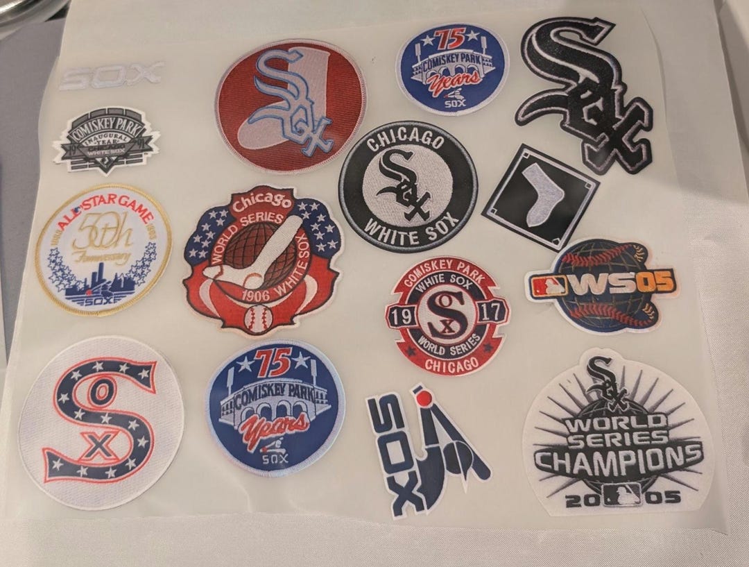 Chicago White Sox DTF Iron-on Patches for Jerseys- Any Team Iron on ...