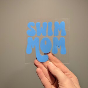 Swim Mom Iron on Decals, Swim Team Patches, Swimmer Iron on Patches ...